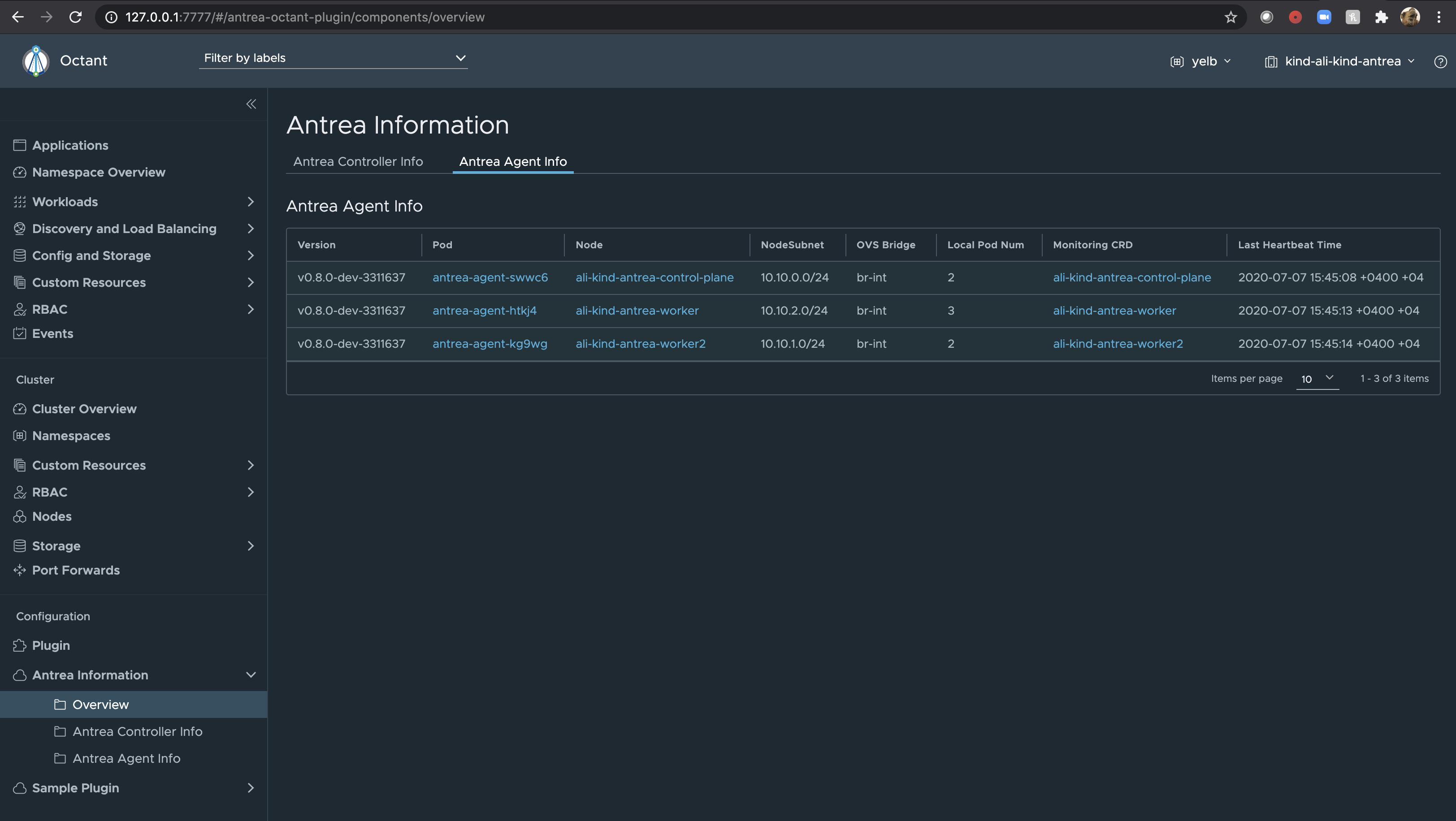 Deploying Antrea on Mac with Octant Plugin – Yalla Virtual